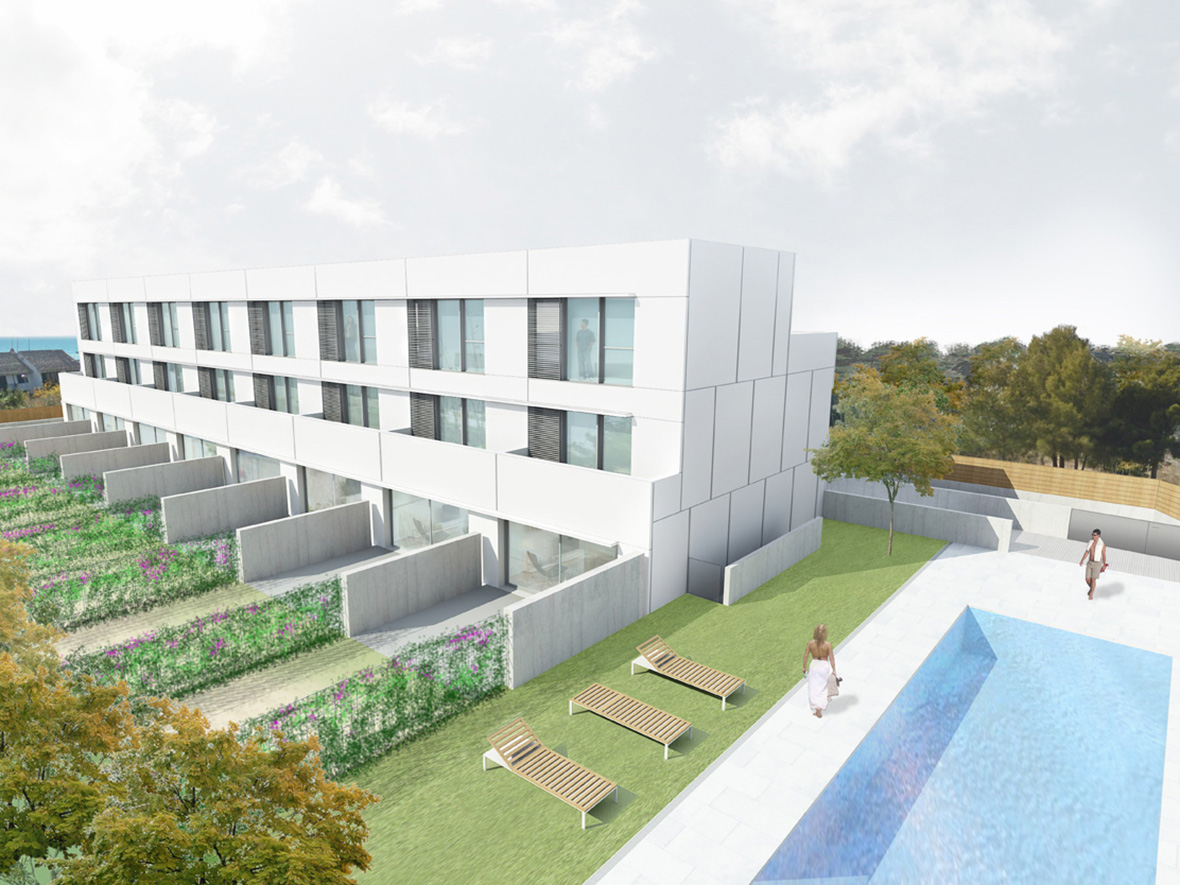 Conjunt de 8 habitatges en filera a Sitges - Joan Pascual - Ramon Ausió